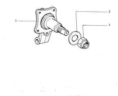 YUGO REAR hub spindle nut